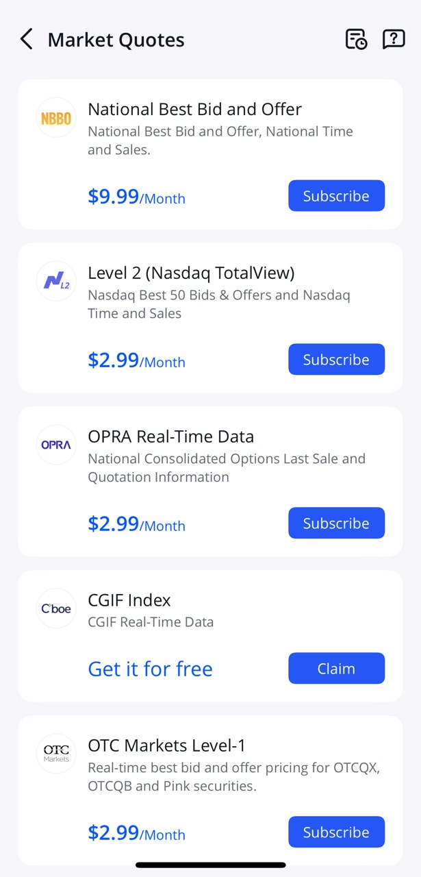 How can I get advanced market quote? - Webull.ca